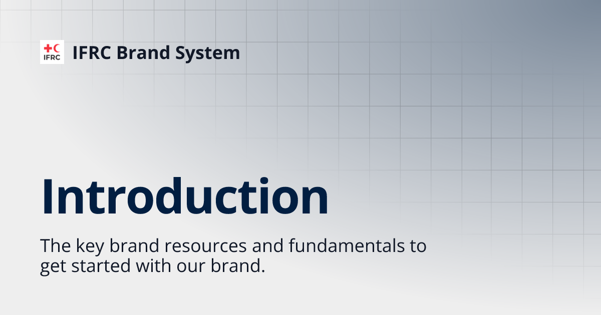 Introduction | IFRC Brand System