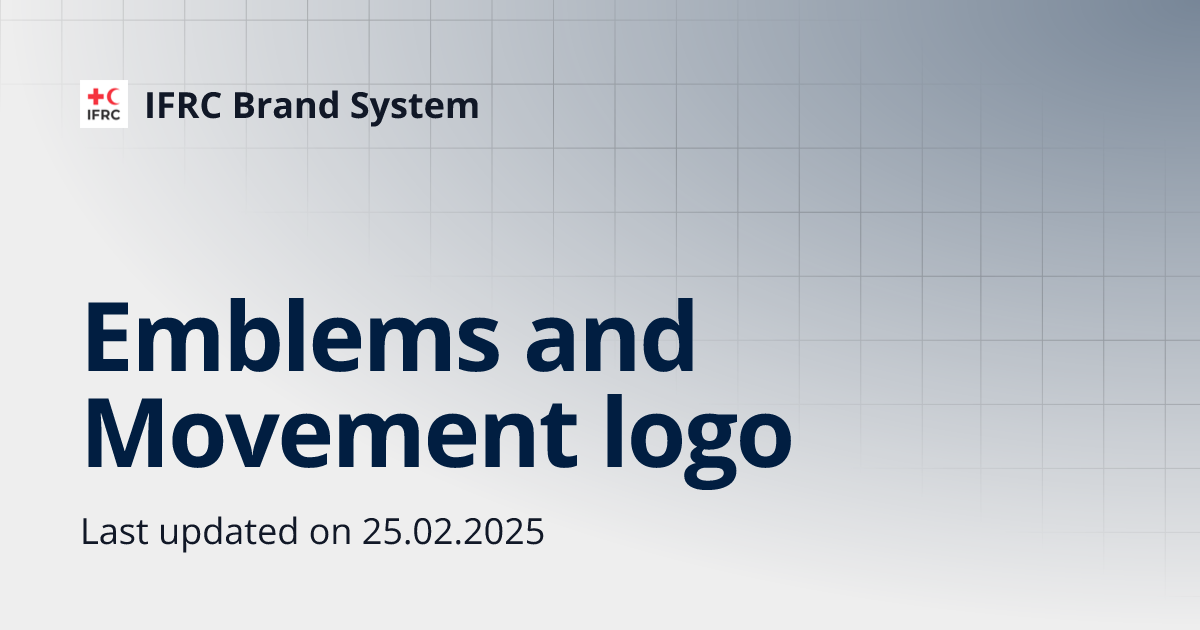 Emblems and Movement logo | IFRC Brand System