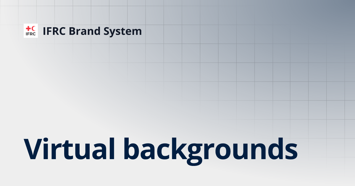 Virtual backgrounds | IFRC Brand System